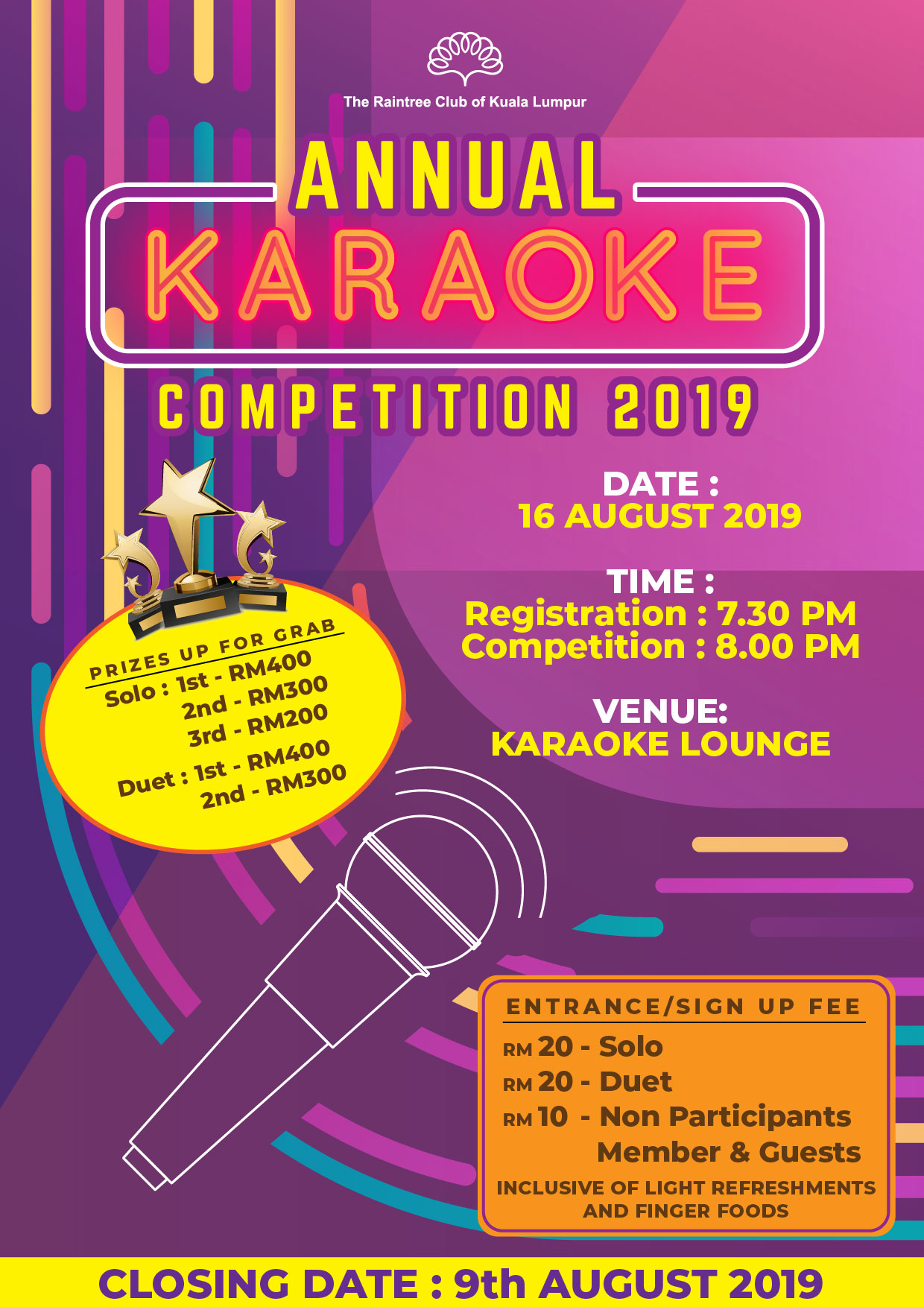 Karaoke Competition - Raintree