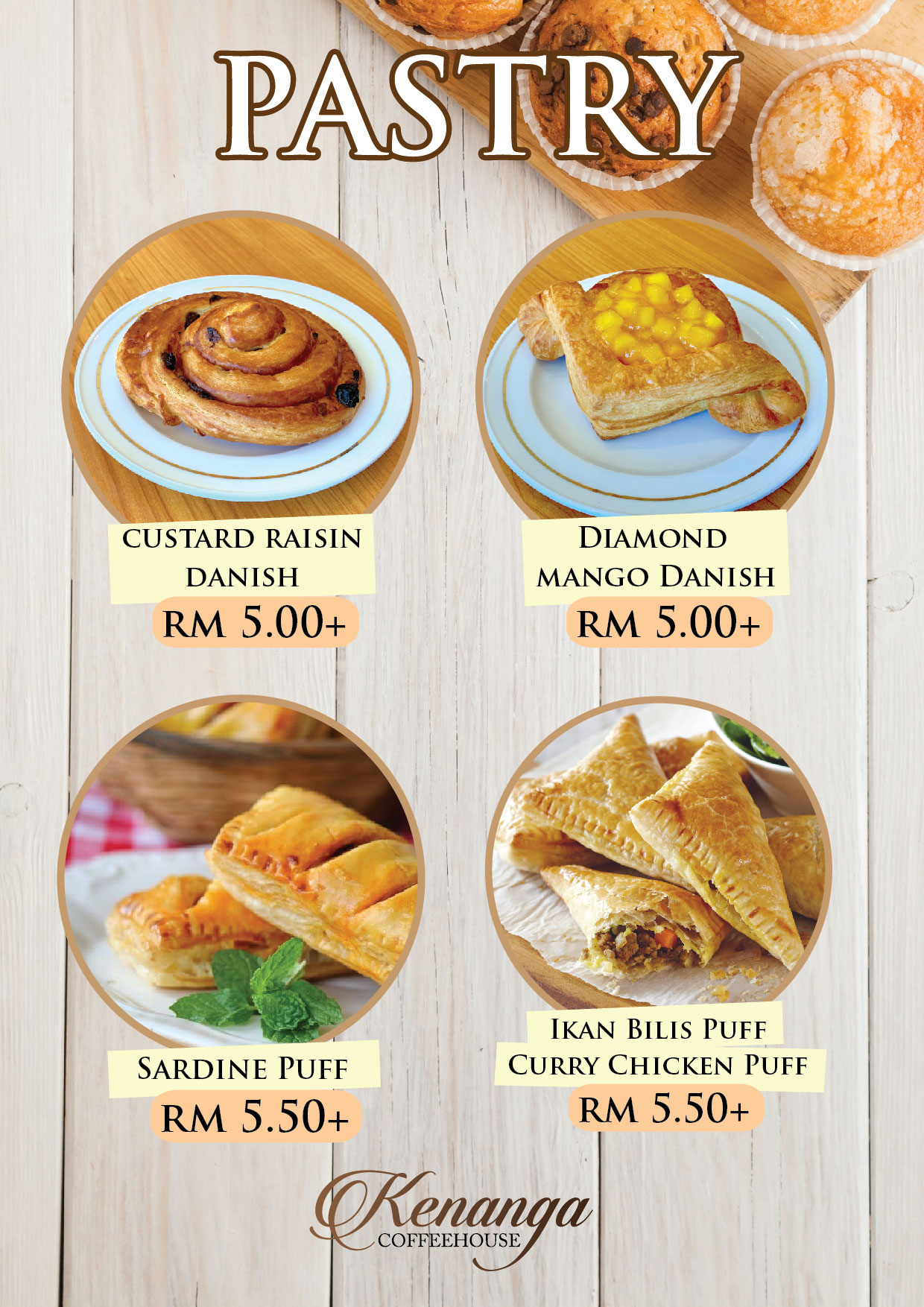 Pastry Menu - Raintree