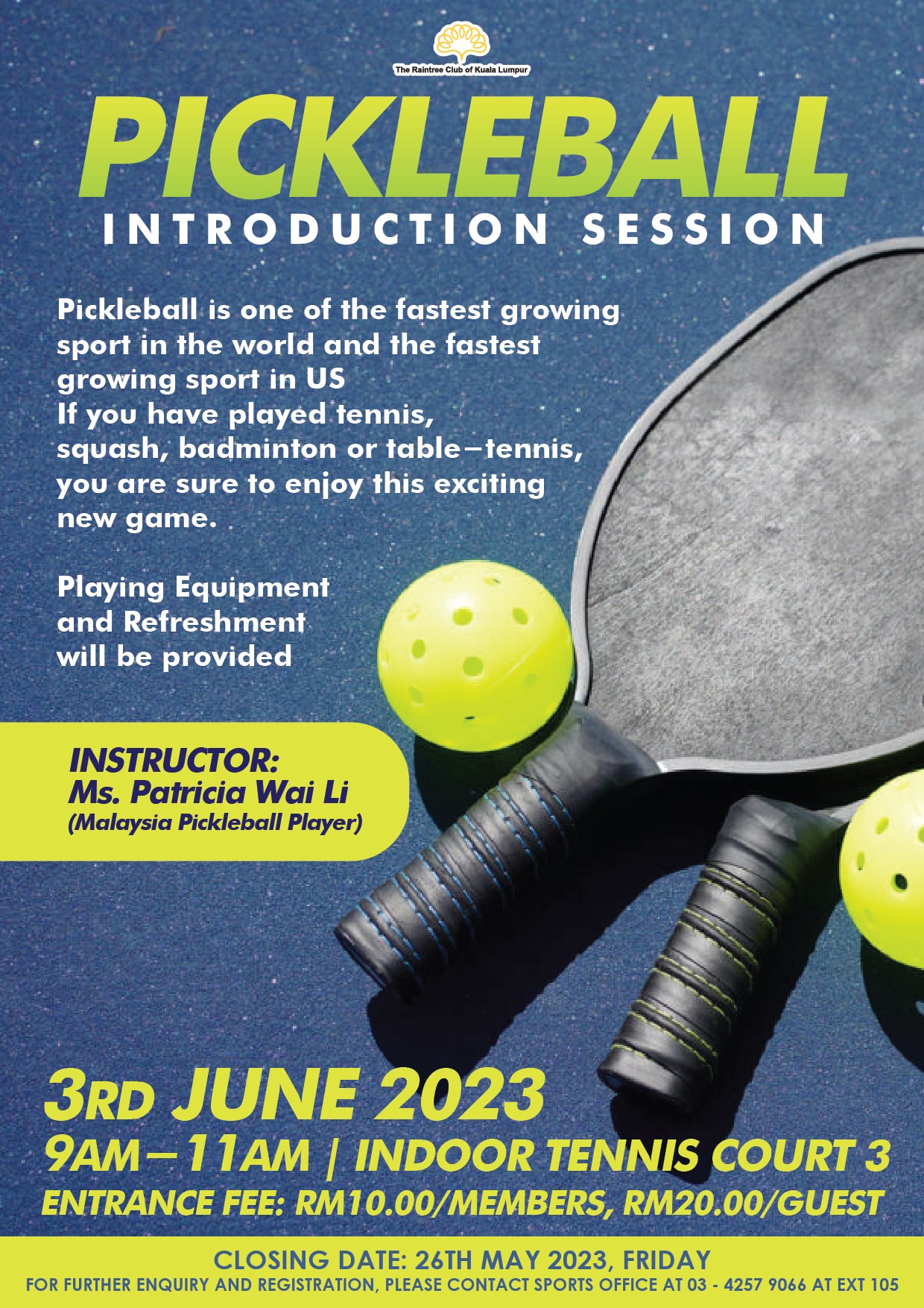 Pickleball Intro Class - Raintree