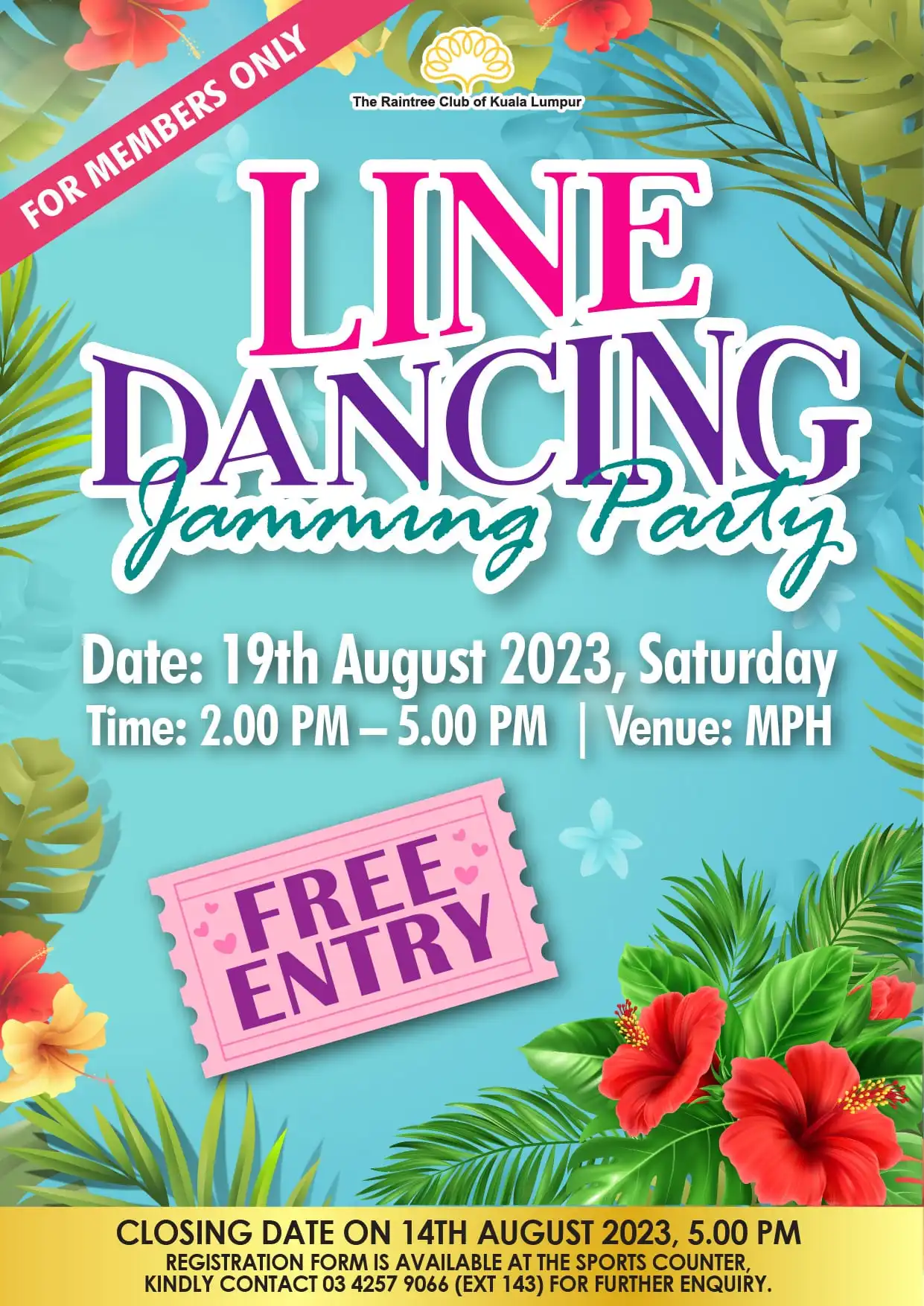 Line Dancing Jamming Party - Raintree