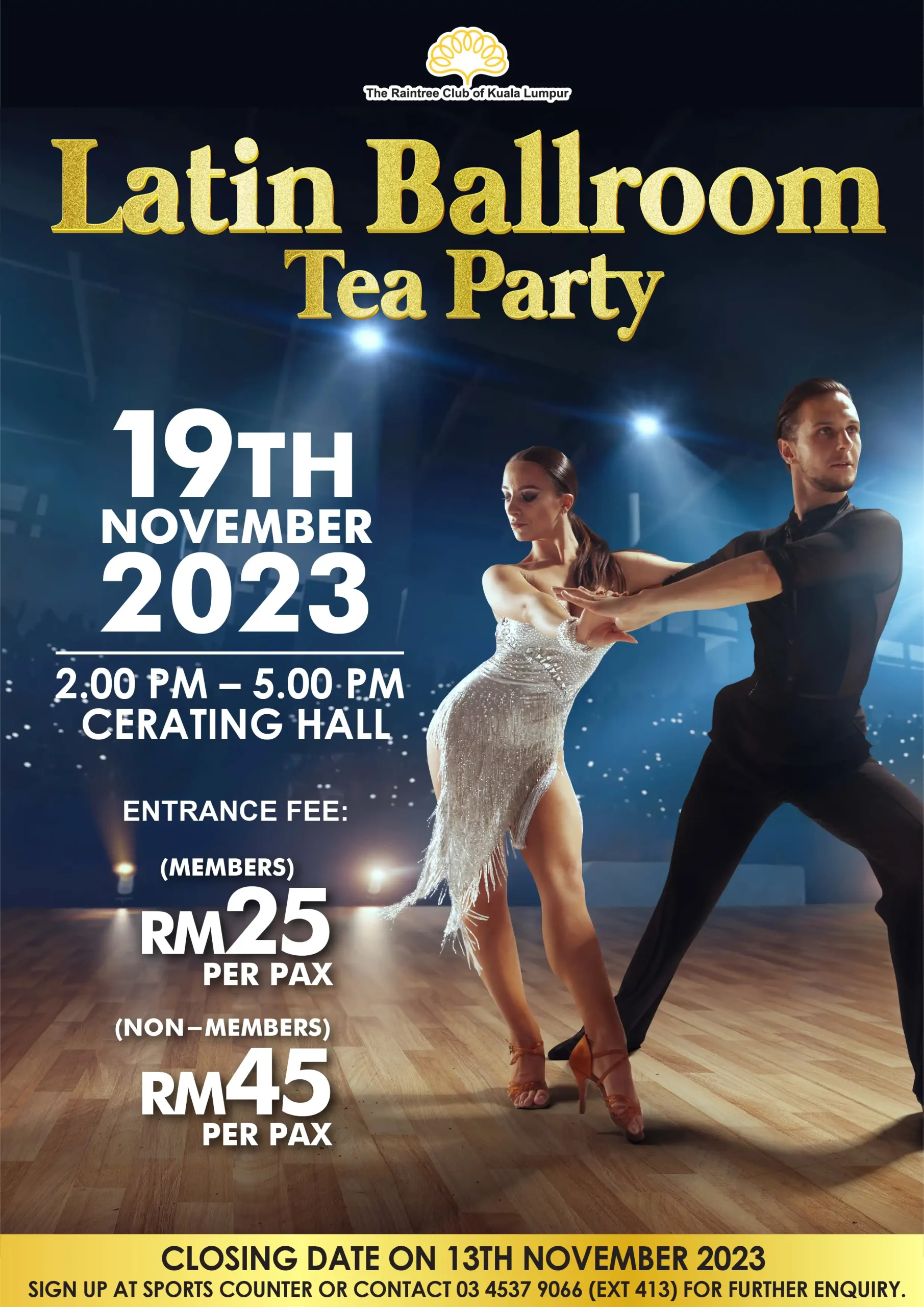 Latin Ballroom Afternoon Tea Party - Raintree