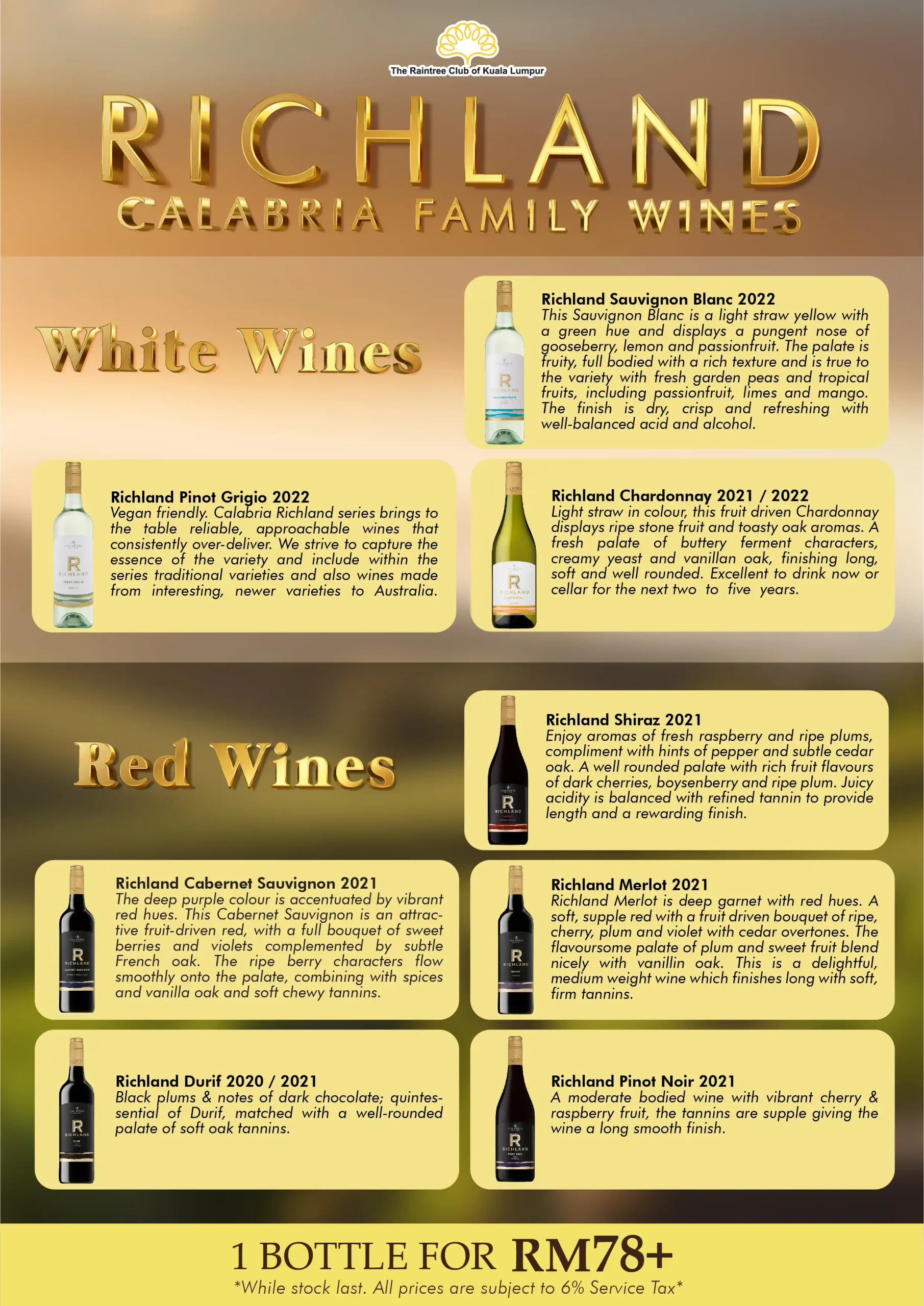 Richland Selection Wine - Raintree